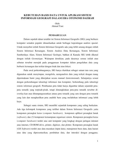 Top Pdf Konsep Model Data Spasial Pada Sig