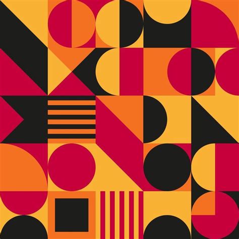 Geometric Halftone Graphic Element Line Vector Colorful Shapes Abstract Mural Background Design