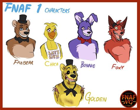 Fnafngfnaf 1 Characters By Namygaga Fnaf Dibujos Imagenes De Fnaf