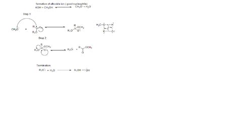 Solved Formation Of Alkoxide Ion Good Nucleophile Koh