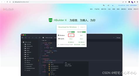 Hbuilder X的下载安装和简单使用 Csdn博客