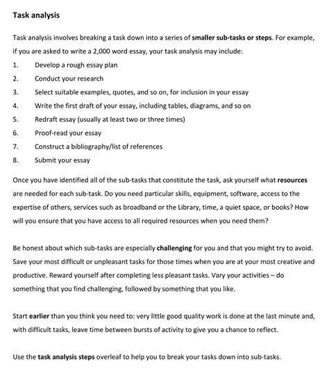 18 Free Task Analysis Examples And Templates Sample Pdf American