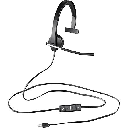 Logitech USB Headset Mono H E Mono USB Wired Hz To KHz Over The Head Monaural Supr