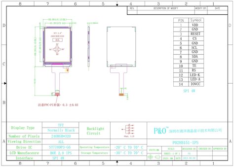 Polcd 2 8 Inch 240 320 Ips Tft Lcd Screen Spi Infterface All Free