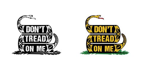 Dont Tread On Me Design Illustration 10444880 Vector Art At Vecteezy