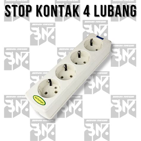 Jual Stop Kontak 4 Lubang Terminal Kuningan Colokan Listrik 4 Lubang Shopee Indonesia