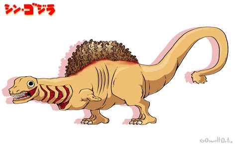 Shin Godzilla 2nd Form By Oswelt On Newgrounds