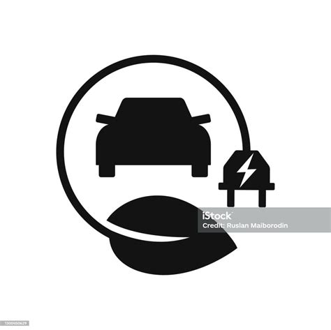 에코 전기 녹색 잎 전기 플러그 및 자동차 로고 컨셉 디자인 템플릿 개념에 대한 스톡 벡터 아트 및 기타 이미지 개념 교육 교통수단 Istock