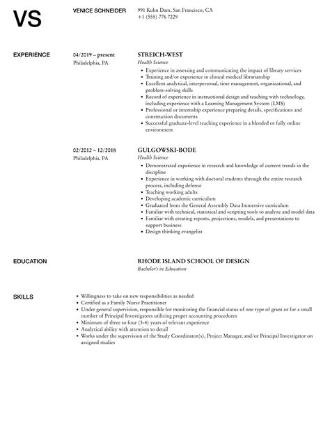 Health Science Resume Samples Velvet Jobs Health Science Resume Samples Velvet Jobs