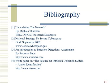 Intrusion Detection System Ppt