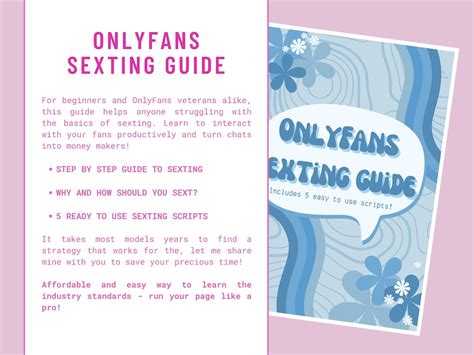 Onlyfans Sexting Guide With Scripts Adult Content Creator For Onlyfans