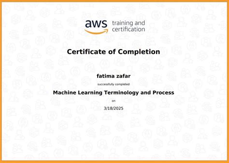 Aws Machinelearning Awscertified Cloudcomputing Fatima Zafar