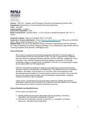 CSD Syllabus Pdf Course CSD 251 Anatomy And Physiology Of Speech And Swallowing Section 004