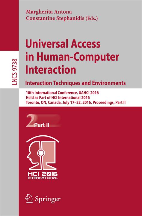 Universal Access In Human Computer Interaction