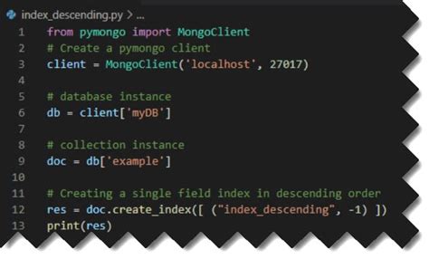 Create Index In Mongodb