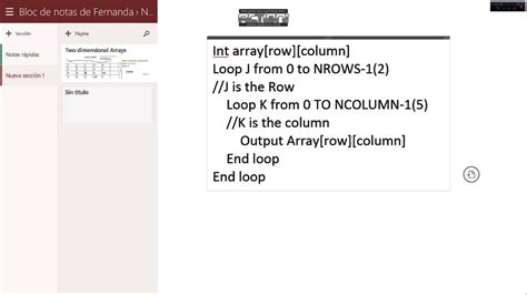 Row Column Array Youtube