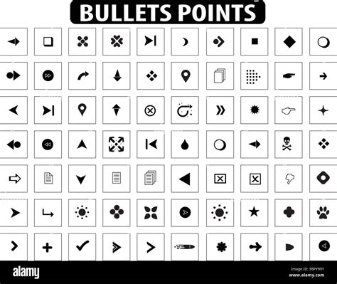 Info Bullet Points Stock Vector Images Alamy