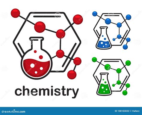 Chemistry Experiment Laboratory Vector Icons In Flat Design Stock Vector Illustration Of