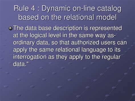 Ppt Overview Of Codds 12 Rules Powerpoint Presentation Free