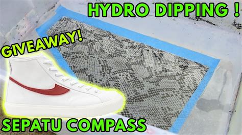 Giveaway Hydro Dipping Sepatu Compass Satisfying Youtube