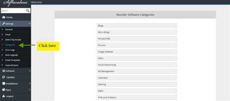 Reordering Script Categories
