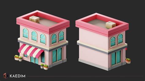 Kaedim Store Building 3d Stylised Mobile Game Asset Kaedim