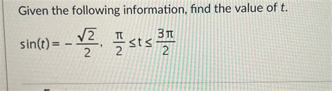 Solved Given The Following Information Find The Value Of Chegg Com