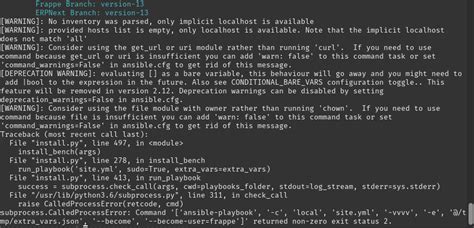 Error When Install Version 13 ERPNext Frappe Forum