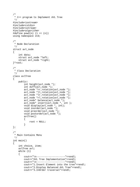 4 d avl tree pdf algorithms control flow