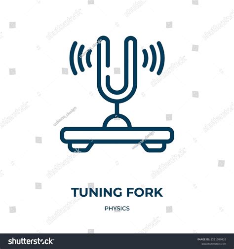 Tuning Fork Icon Linear Vector Illustration Stock Vector Royalty Free 2221080923 Shutterstock