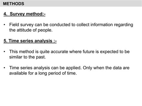 Forecasting Techniques Time Series Analysis Pptx
