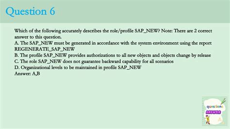 Ppt Sap System Security And Authorizations C Secauth 20 Questions And Answers Powerpoint