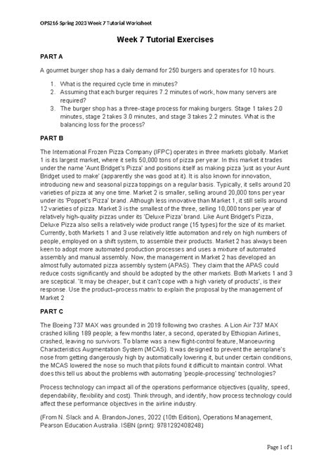 ops216 spring 2023 week 7 worksheet ops216 spring 2023 week 7