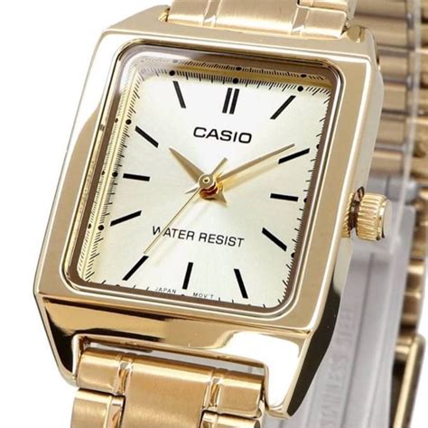 Casio Ltp V007 Cartier Style” Gold Tone Stainless Steel Watchcharts