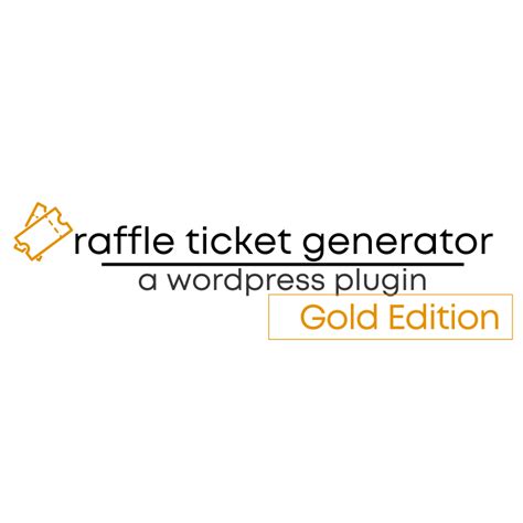 Raffle Ticket Generator Gold Wordpress Raffle Ticket Generator For Woocommerce