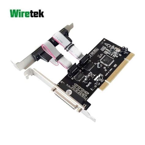 Promo Pci Serial Rs232 Parallel Db25 Wiretek Diskon 23 Di Seller