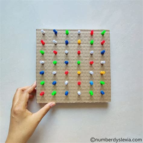 DIY How To Make A Geoboard At Home Step By Step Guide Number Dyslexia