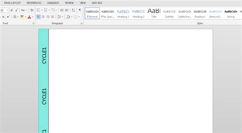 How To Add A Side Header Or Footer And Align It Vertically With Word