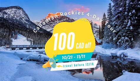 겨울 한정 ｜밴프 국립공원 And 레이크 루이스 스키 리조트 4일 투어 ｜3박 페어몬트 호텔 ｜앨버타 Kkday