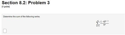 solved 1 ﻿point determine the sum of the following