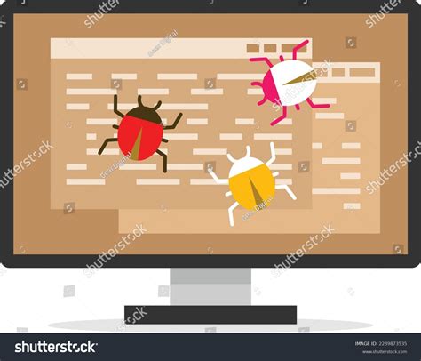 Vector Illustration Debugging Concept Isolated On Stock Vector Royalty Free 2239873535