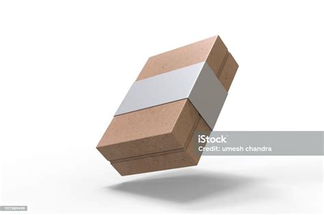 브랜딩 프리젠 테이션 및 모의 업 3d 일러스트를위한 내부 여우와 흰색 빈 고급 단단한 상자 상자에 대한 스톡 사진 및 기타