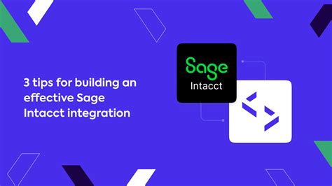 Building A Sage Intacct Integration Tips For Developers