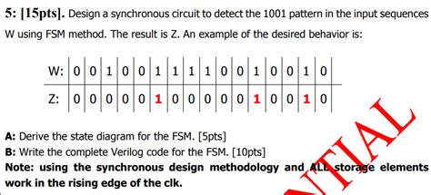 Solved Pts Design A Synchronous Circuit To Detect Chegg
