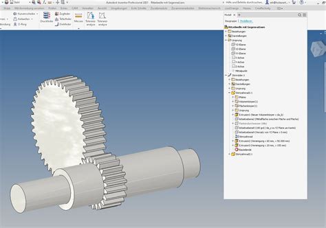 Gelöst Ritzelwelle Und Zahnrad Konstruieren Autodesk Community