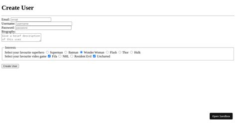 Empty Html Template Codesandbox
