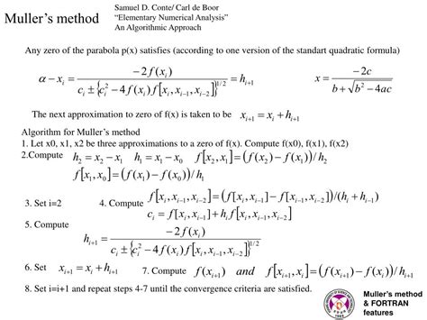 ppt muller s method and fortran features powerpoint presentation id