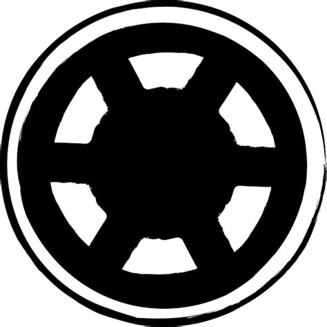 Обода нарисованы вручную векторной иллюстрацией Премиум вектор