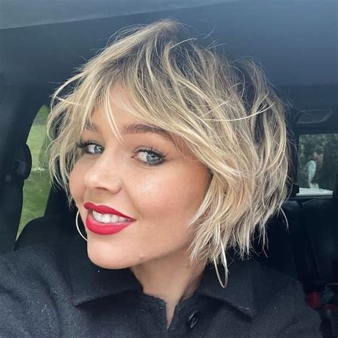 40 Cool Blonde Bob With Bangs Haircuts