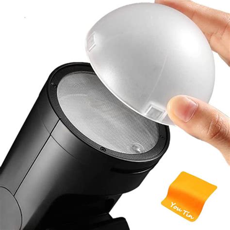 GetUSCart Godox AK R11 Dome Diffuser For Godox V1 Flash Series Camera Round Flash Head V1 S